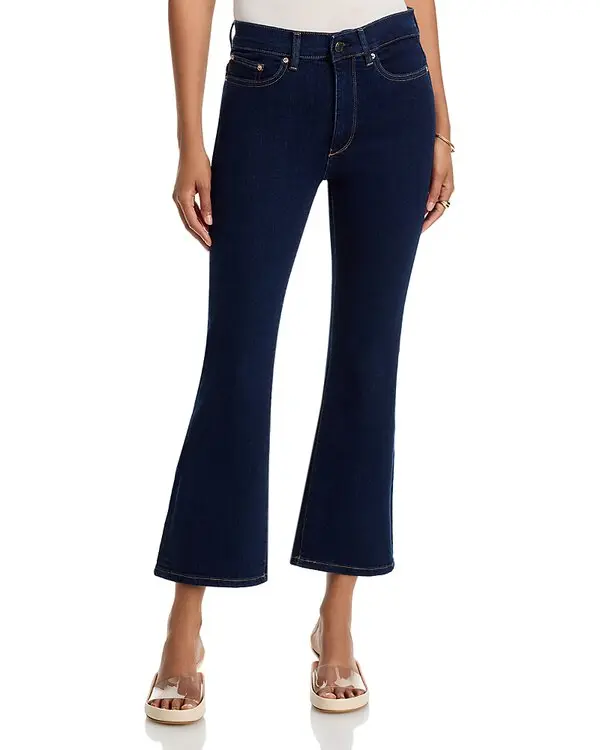 DL1961 Bridget Boot High-rise Instasculpt Crop Jeans - Lunar Sky