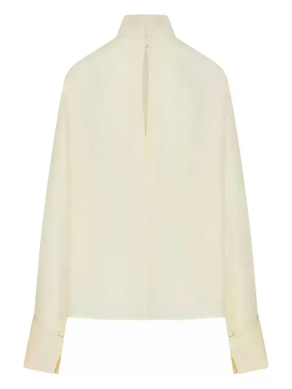 TOM FORD High-neck Blouse - Neutrals