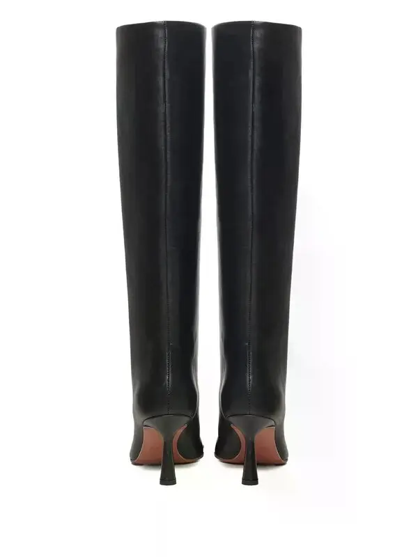 GIULIANO GALIANO 80mm Pointed-toe Calfskin Boots - Black