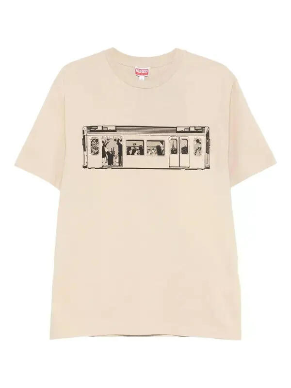 Kenzo Train-print T-shirt