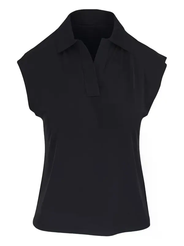 Vince Cap-sleeve Polo Top