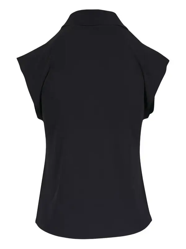 Vince Cap-sleeve Polo Top