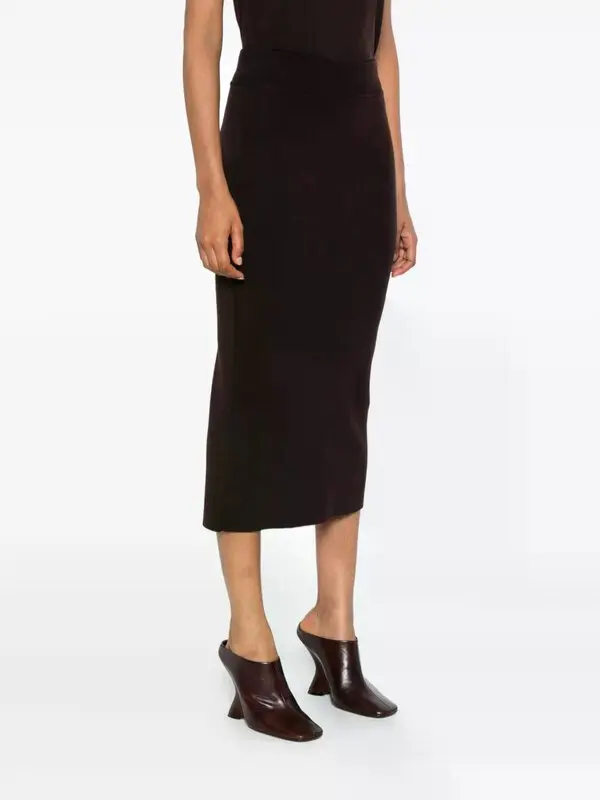 Alpha Studio Midi Skirt With Elasticated Waistband