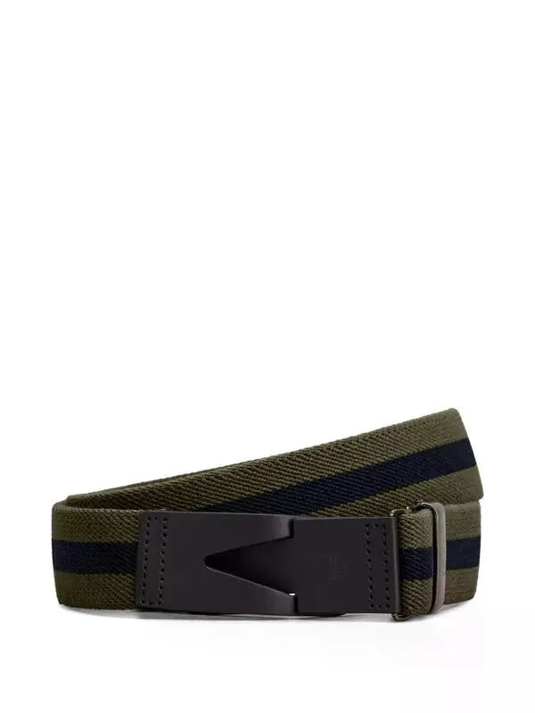TOD'S Striped Belt - Green
