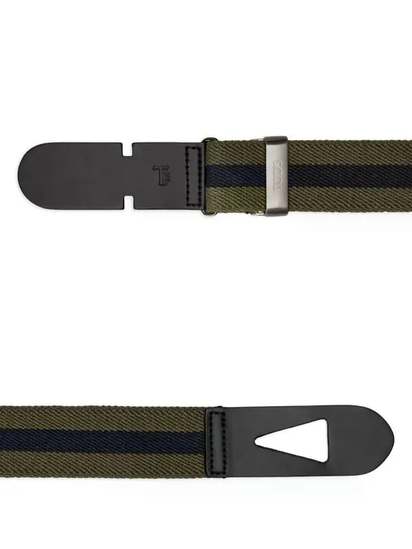 TOD'S Striped Belt