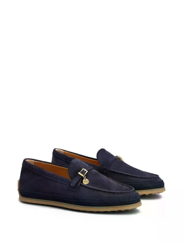 TOD'S Buckle-detail Suede Loafers