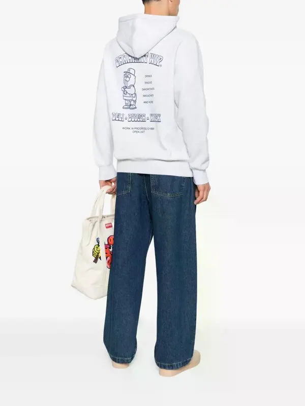 Carhartt Work In Progress Printed Hoodie - Grey