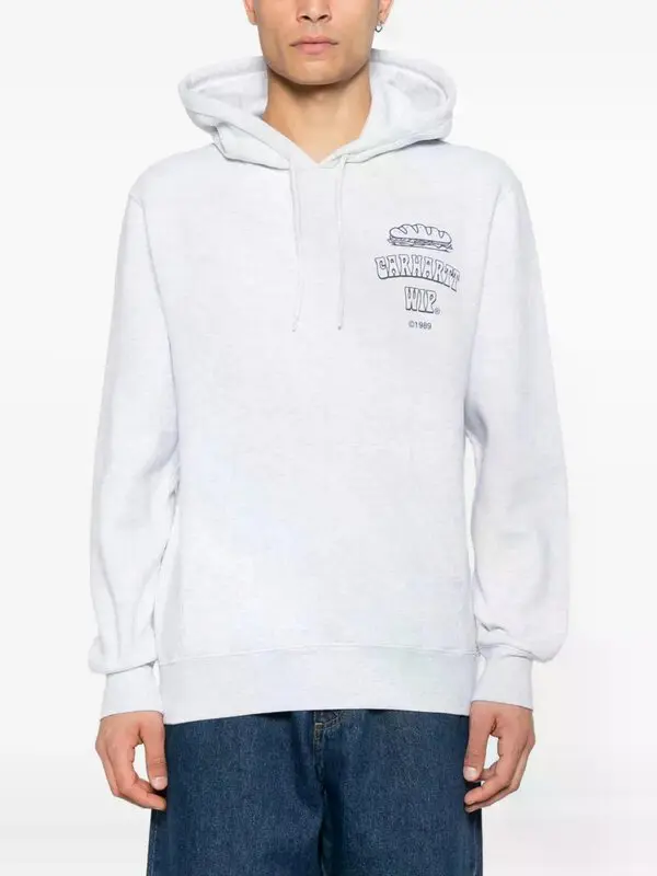 Carhartt Work In Progress Printed Hoodie - Grey