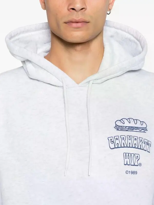Carhartt Work In Progress Printed Hoodie - Grey