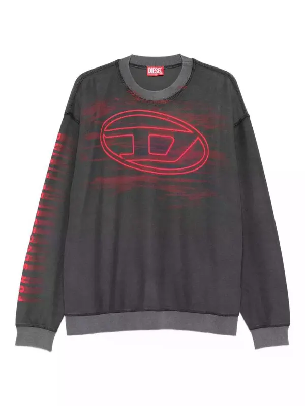DIESEL® Logo-print Sweatshirt - Grey