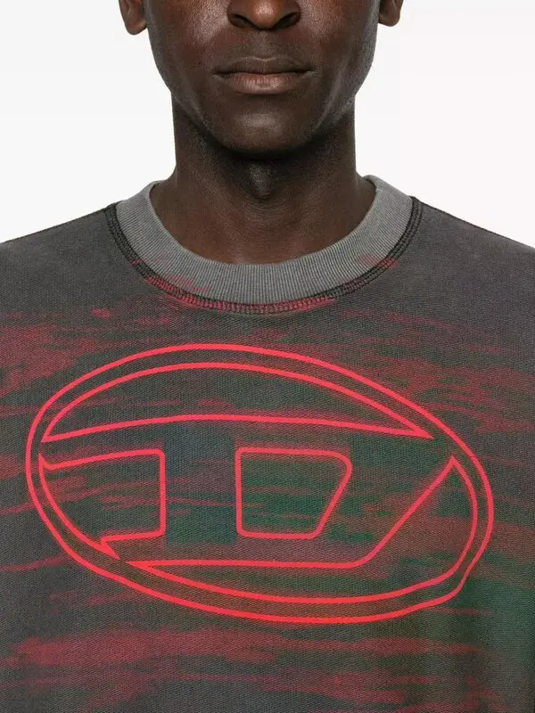 DIESEL® Logo-print Sweatshirt - Grey