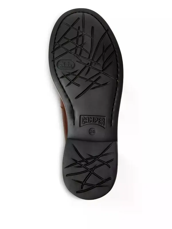 Camper Dean Leather Penny Loafers - Brown