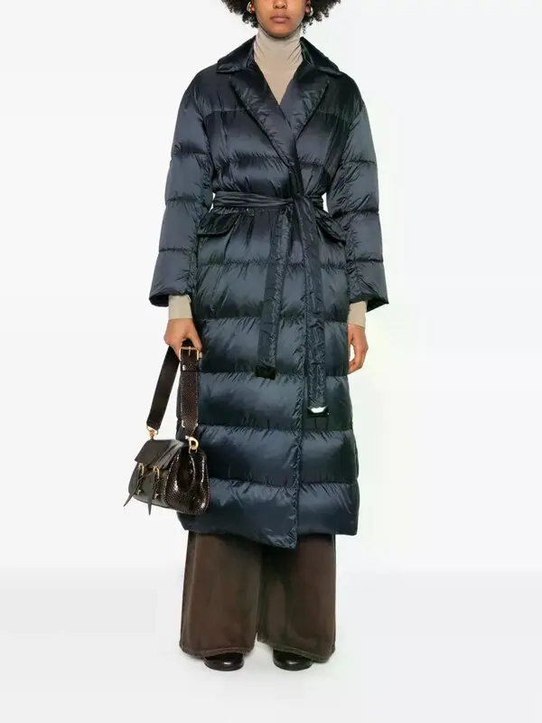 Max Mara Quilted Belted Coat