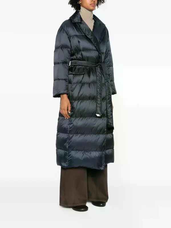 Max Mara Quilted Belted Coat