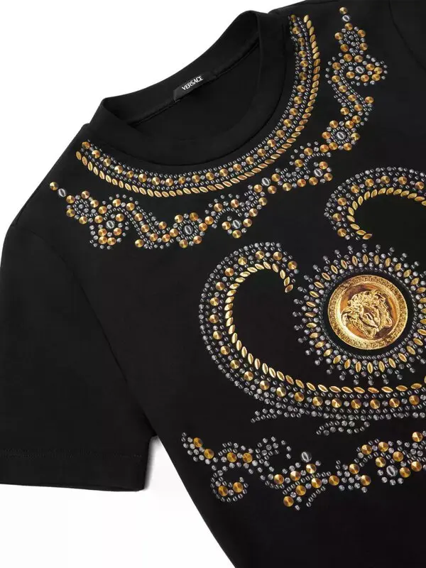 Versace Crystal-embellished T-shirt