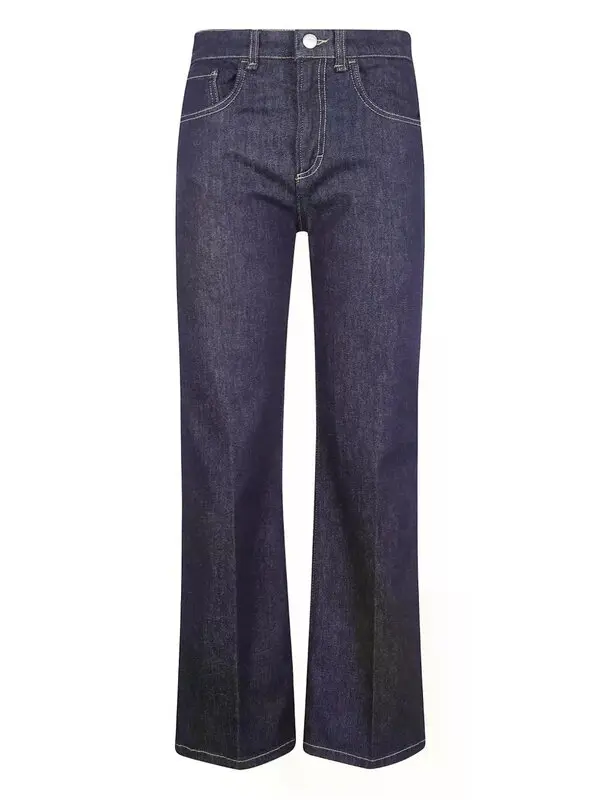 Seventy Buttoned Straight-leg Jeans