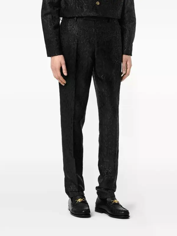 Versace Leopard-pattern Trousers