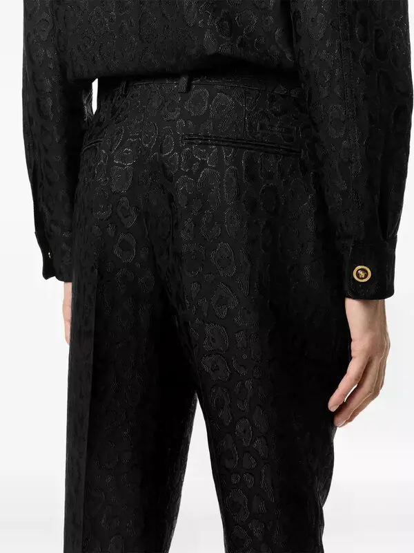 Versace Leopard-pattern Trousers