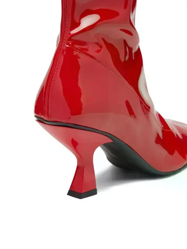 DIESEL® 75mm Logo-plaque Ankle Boots