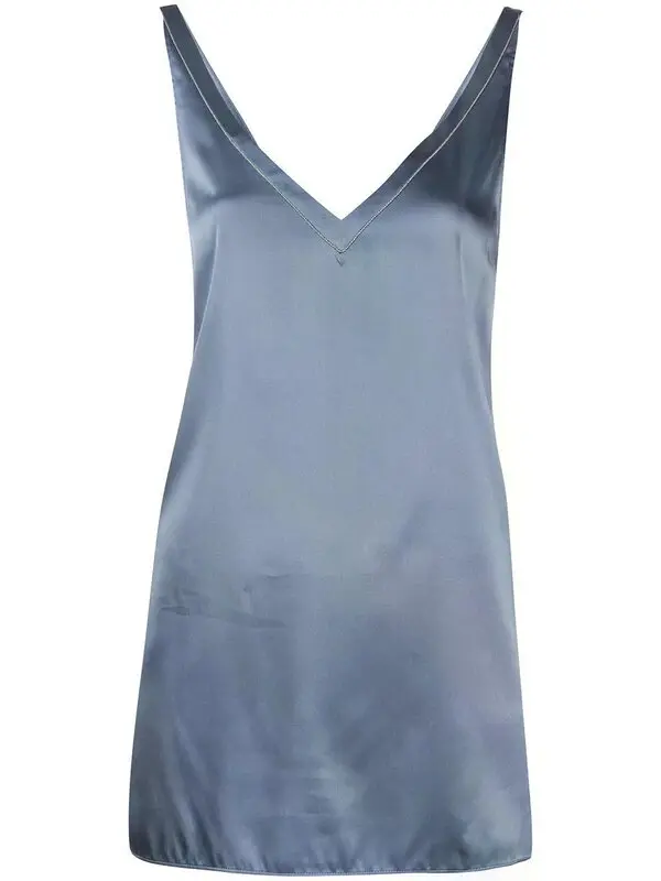 Brunello Cucinelli Metallic Sleeveless Blouse