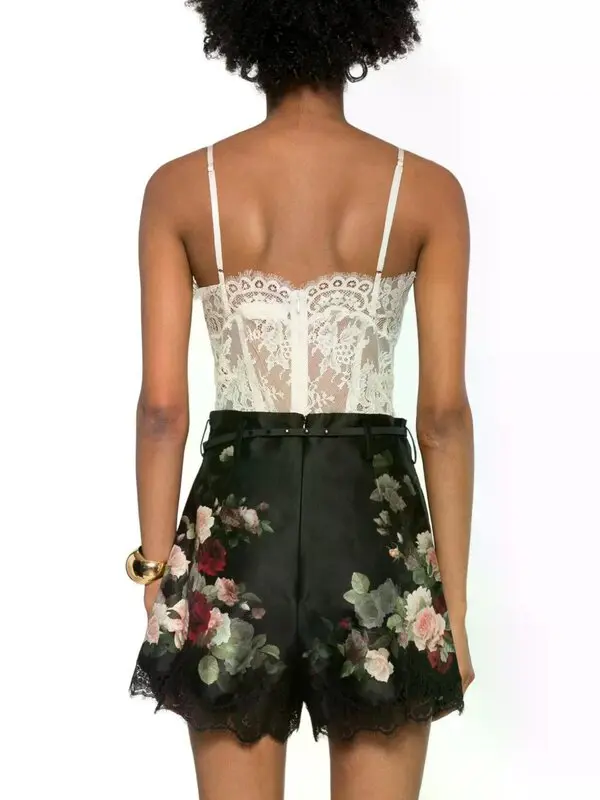 Zimmermann Lace Teddy Bodysuit - Neutrals
