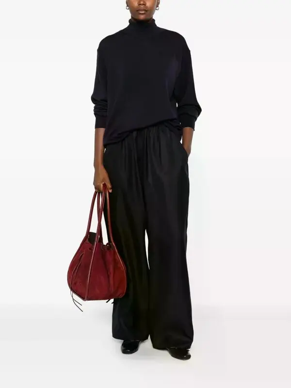 Erika Cavallini Wool Turtleneck Sweater - Blue