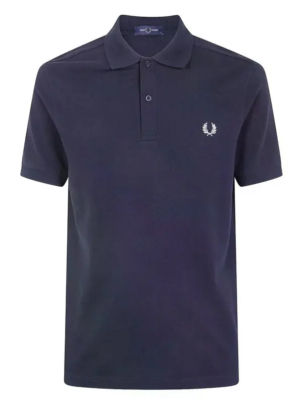 Fred Perry Laurel Wreath-embroidered Polo Shirt - Blue