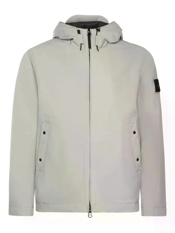 Stone Island Hooded Zip-fastening Jacket - Grey