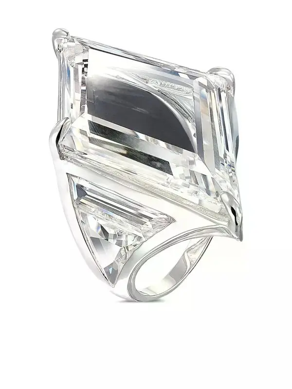 ANABELA CHAN Rhodium Vermeil Trinity's Shard Ring - Silver