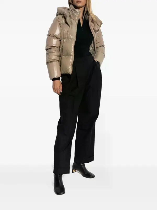 Moose Knuckles Hooded Puffer Jacket - Neutrals