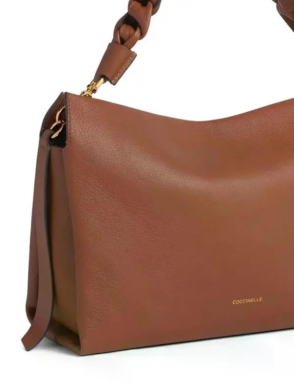 COCCINELLE Boheme Leather Tote Bag - Brown