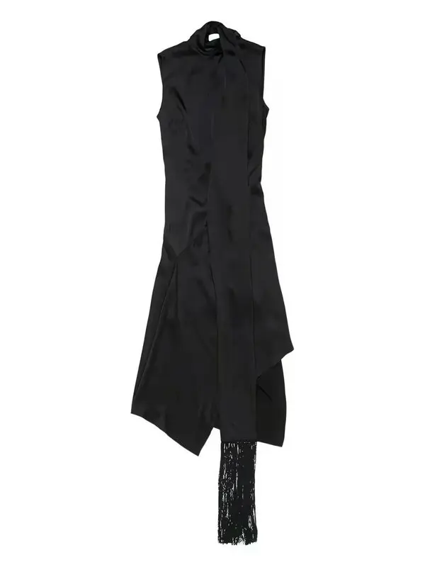 Acne Studios Asymmetric Fringed Dress