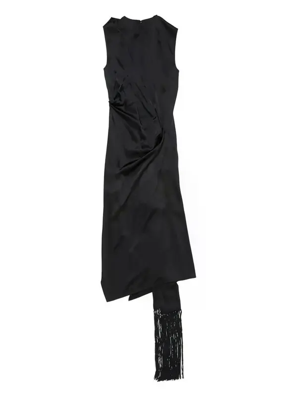 Acne Studios Asymmetric Fringed Dress