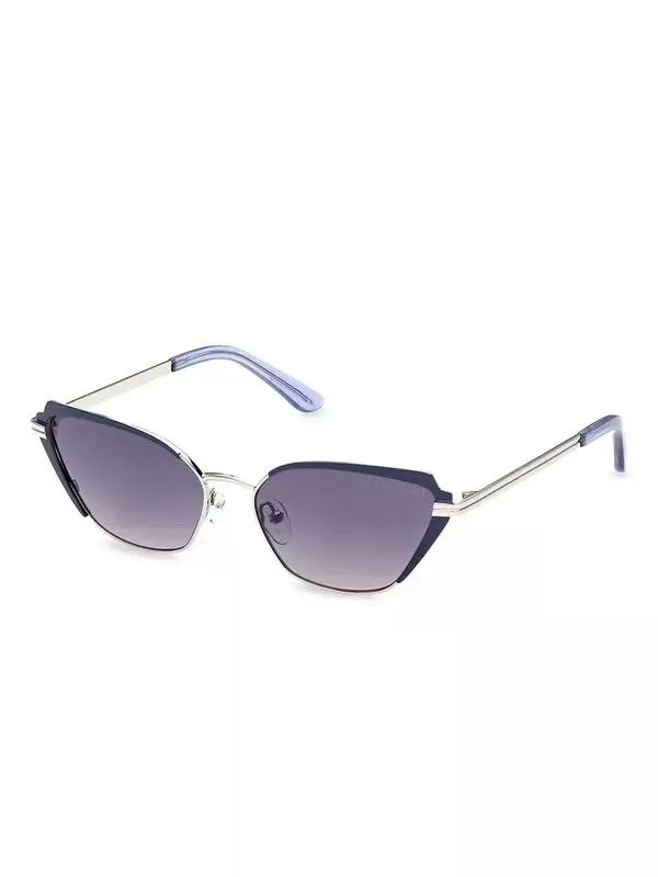 Guess Geometric Frame Sunglasses - Silver