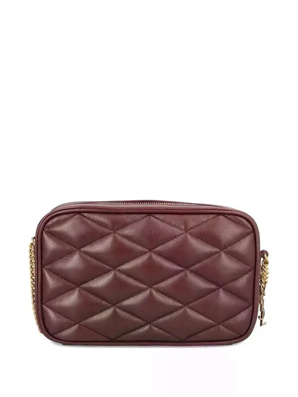 Saint Laurent Quilted Leather Shoulder Bag - Red