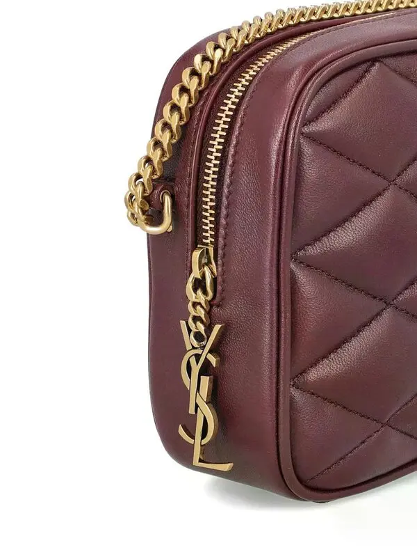 Saint Laurent Quilted Leather Shoulder Bag - Red