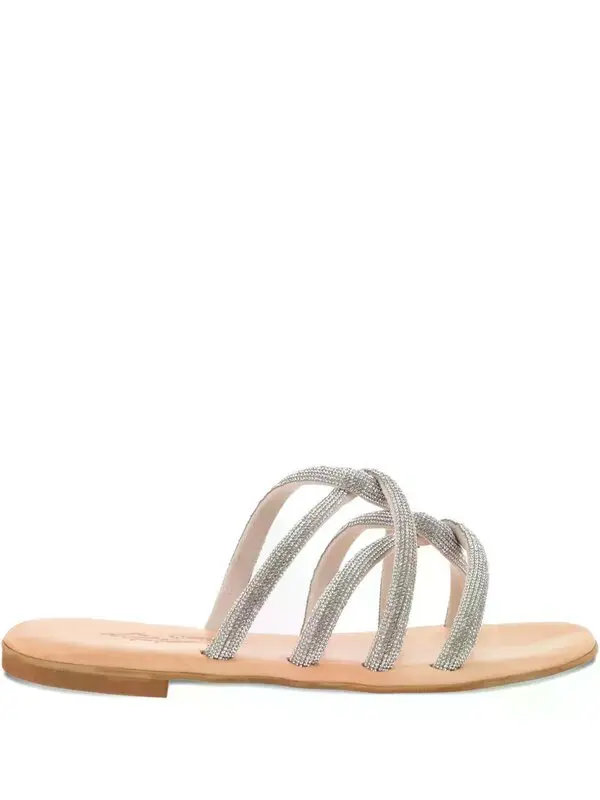 KIMA Crystal-embellished Flat Sandals