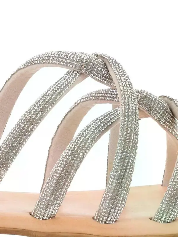 KIMA Crystal-embellished Flat Sandals
