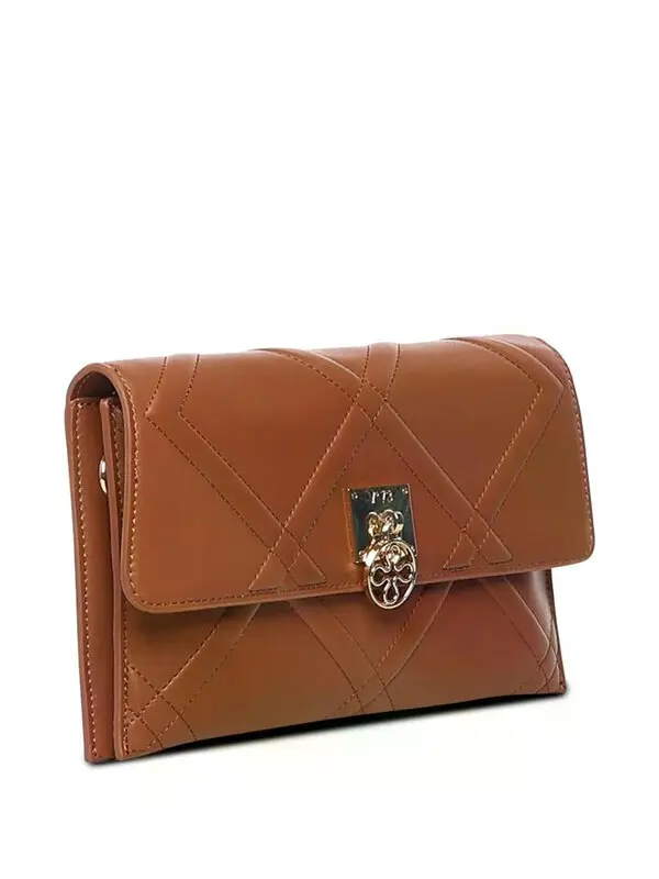 V°73 Bridget Clasp-fastening Clutch - Brown
