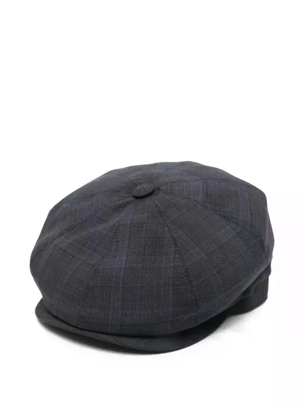 Borsalino Button-detail Wool Hat - Blue