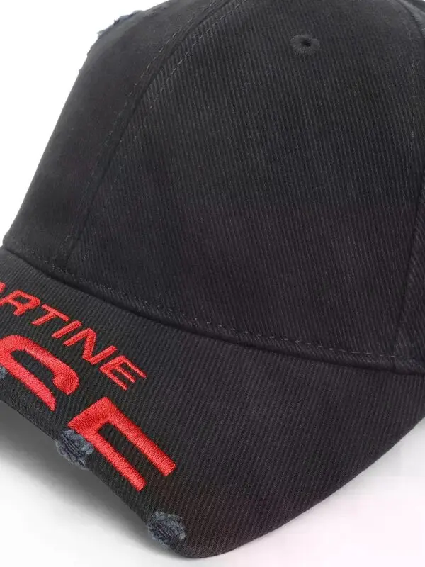 Martine Rose Distressed Logo Baseball Cap