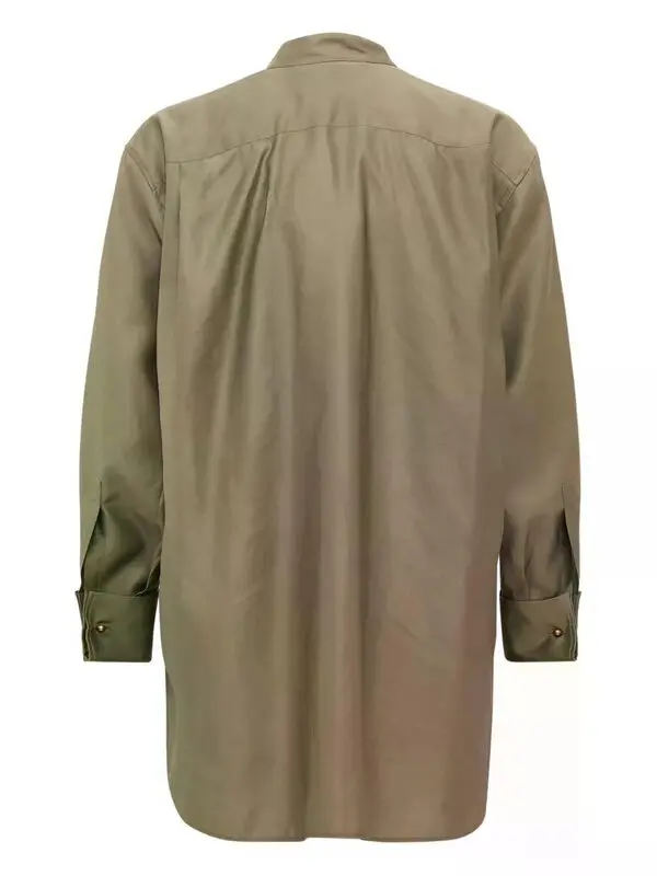 Max Mara Mandarin-collar Shirt - Green