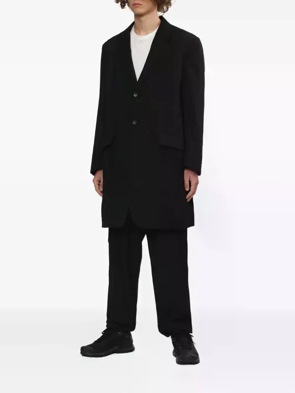 Yohji Yamamoto Single-breasted Wool Coat