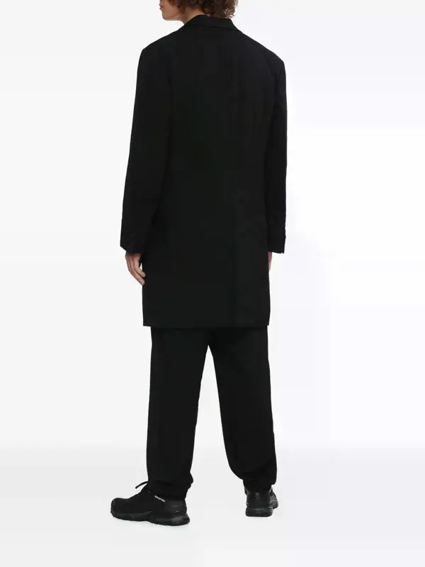 Yohji Yamamoto Single-breasted Wool Coat