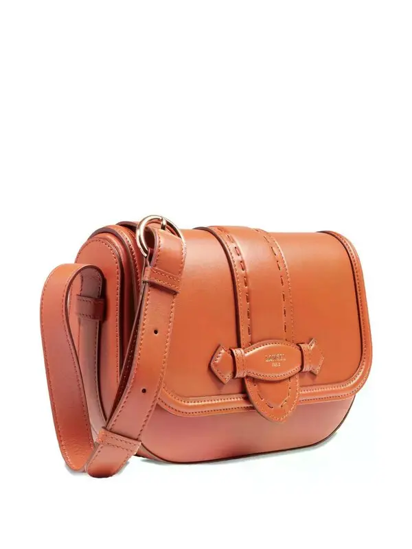 LANCEL Sienna Stitched Flap Cross Body Bag - Brown