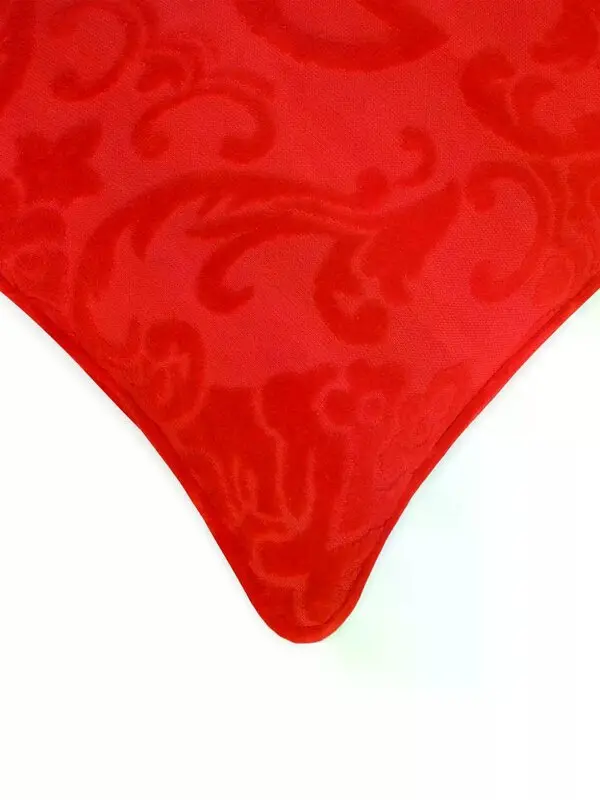 Dolce & Gabbana Dg-logo Velvet Cushion - Red