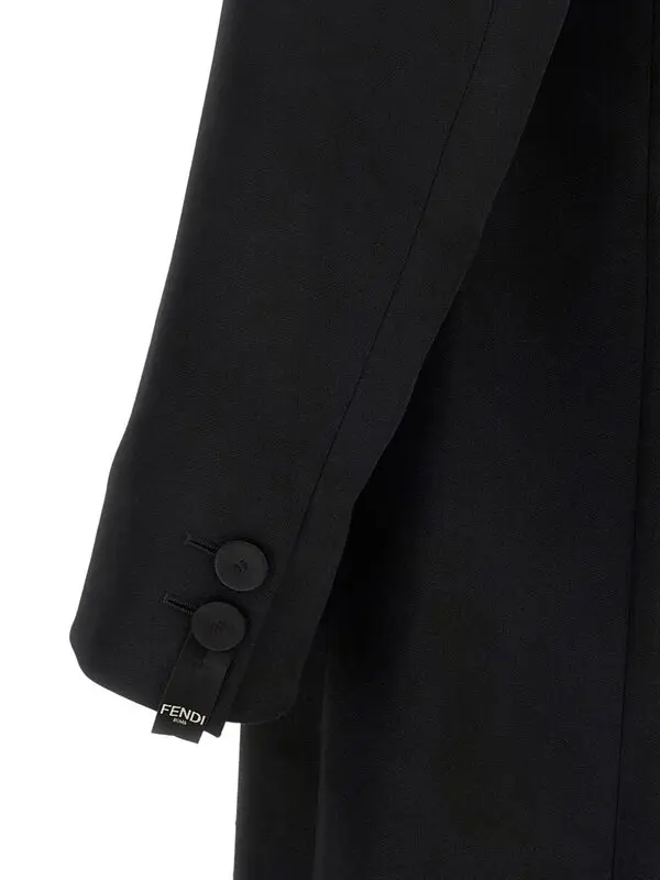 Fendi Double Layer Lapel Coat