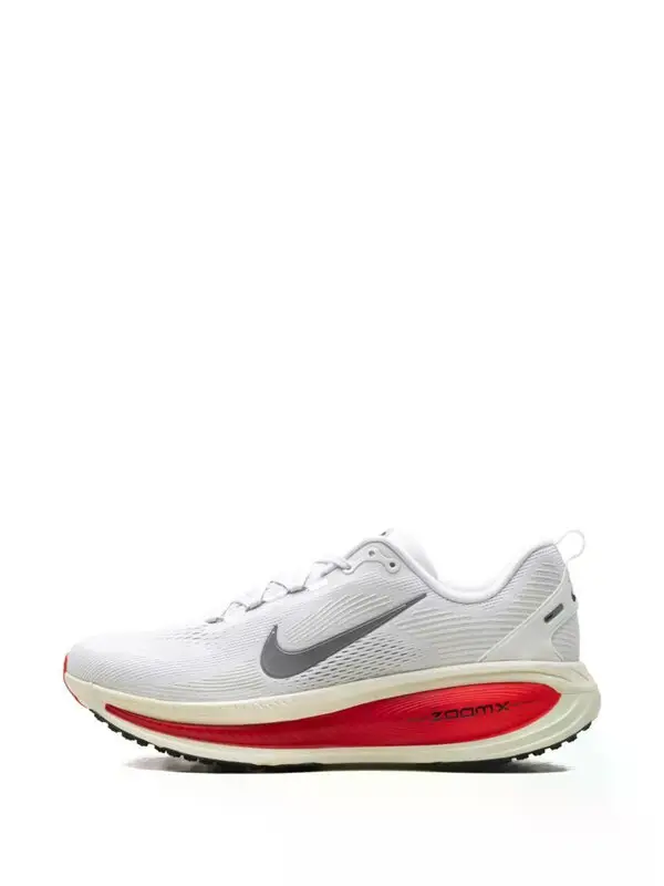 Nike Vomero 18 Platinum Tint Siren Red Light Smoke Metallic Pewter Sneakers - Grey