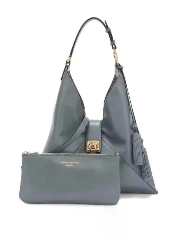 Ermanno Scervino Leather Shoulder Bag - Grey