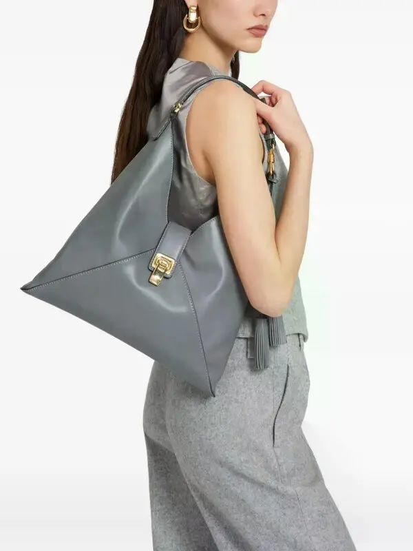Ermanno Scervino Leather Shoulder Bag - Grey